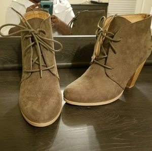 Shoes | Olive Green Boots | Poshmark